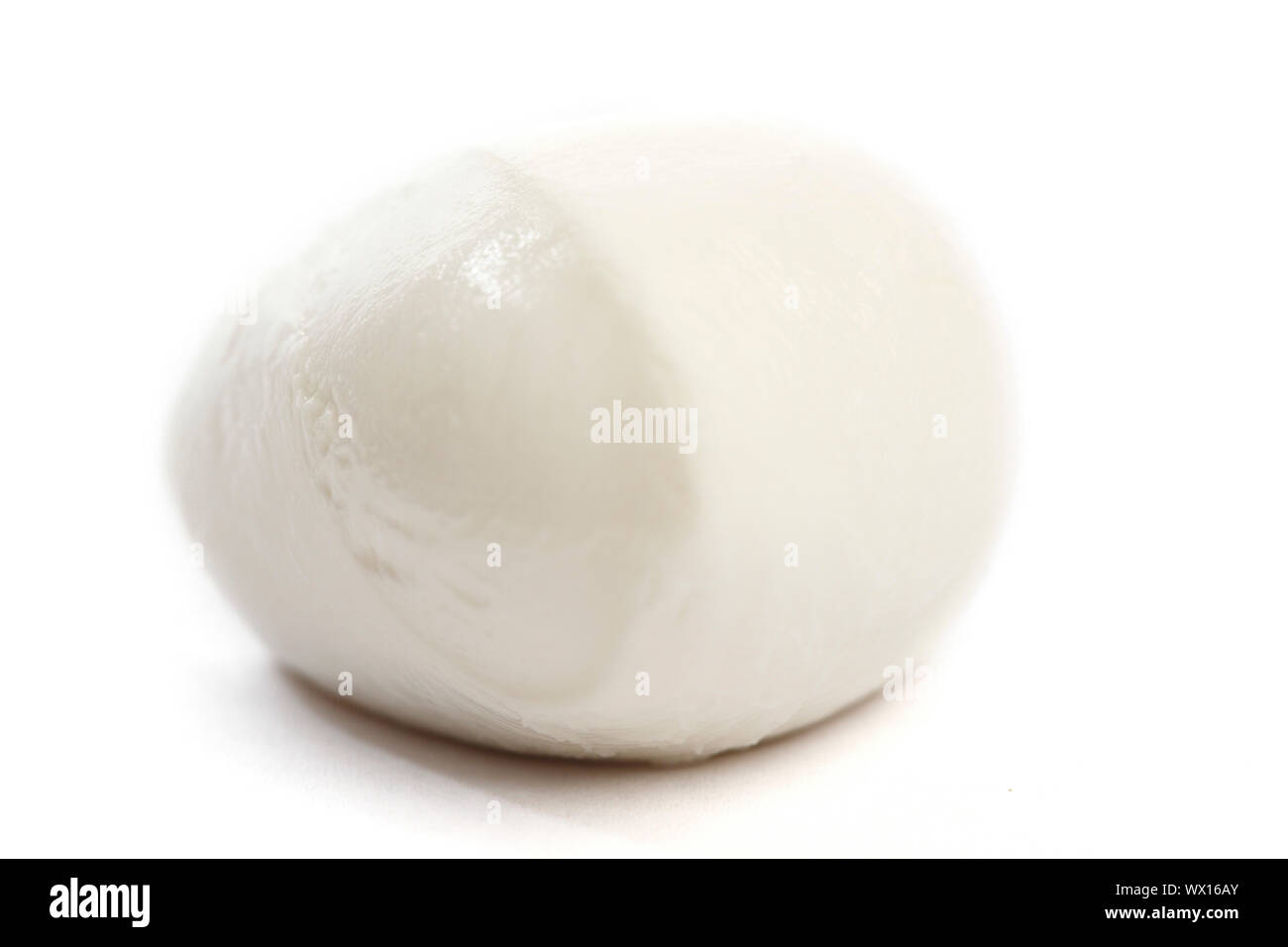 fresh italian mozzarella on white background Stock Photo - Alamy