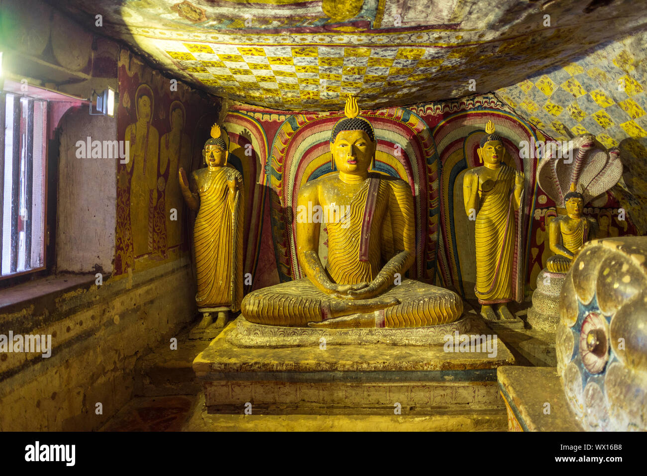 xTheDambulla cave temple is the largest and best-preserved cave temple ...