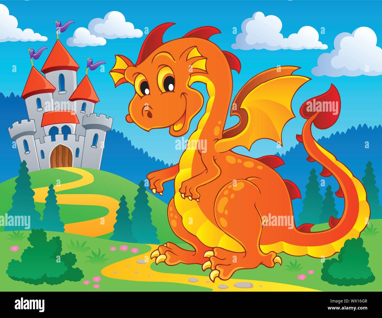 Dragon theme image 9 Stock Vector Image & Art - Alamy