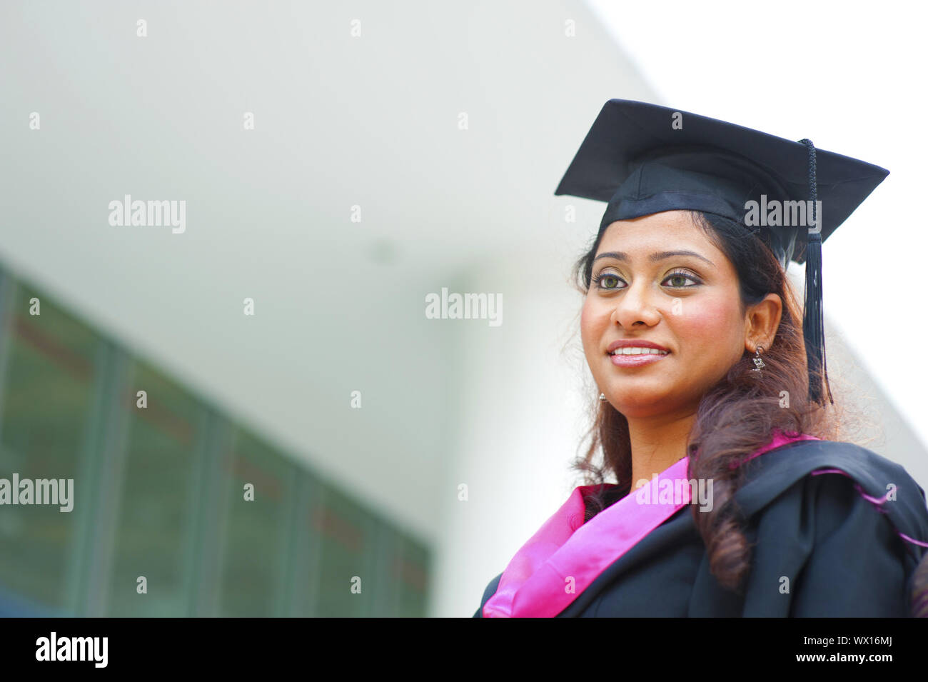 Indian female graduate celebrating hi-res stock photography and images ...