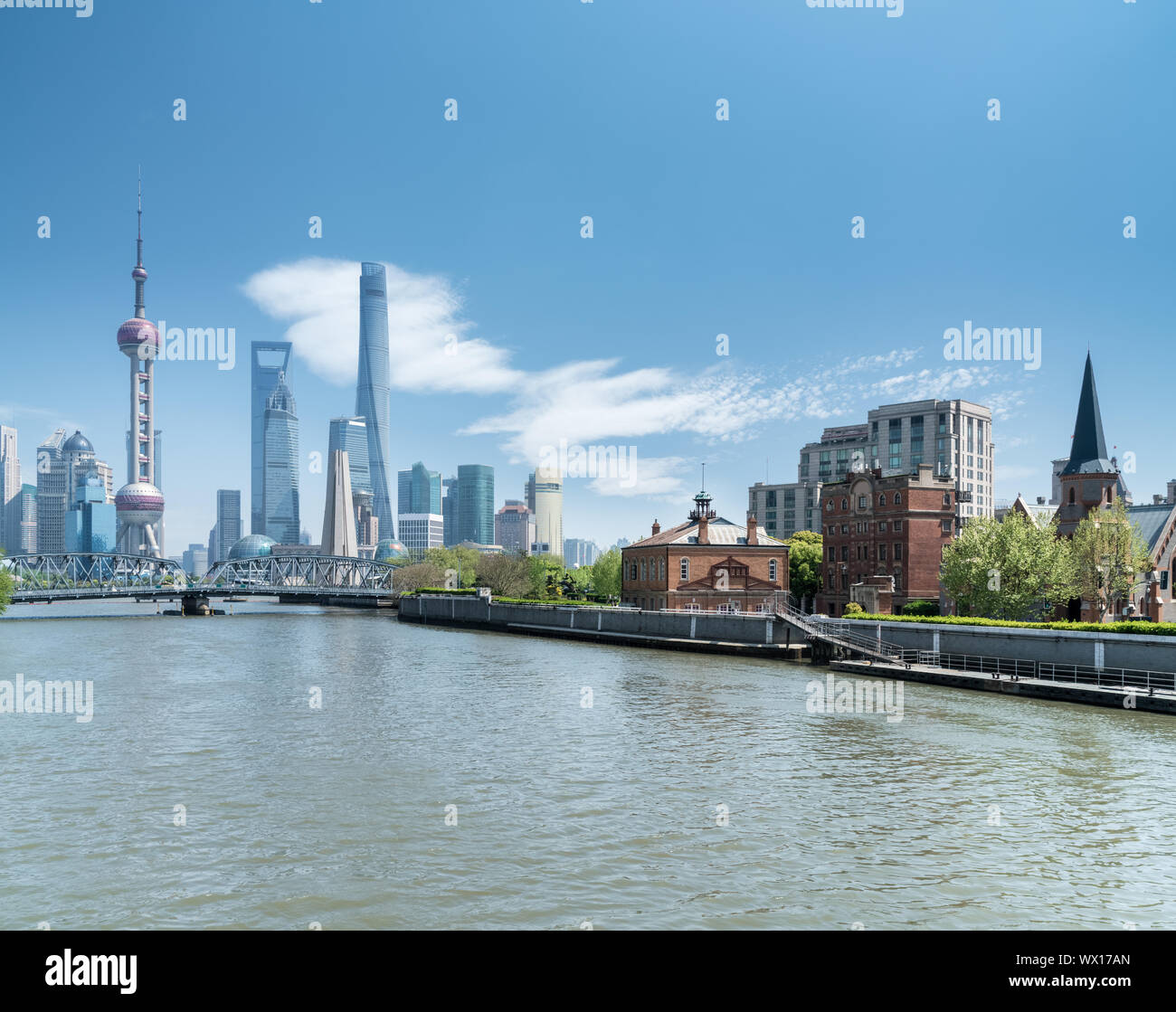 shanghai cityscape of suzhou river Stock Photo - Alamy