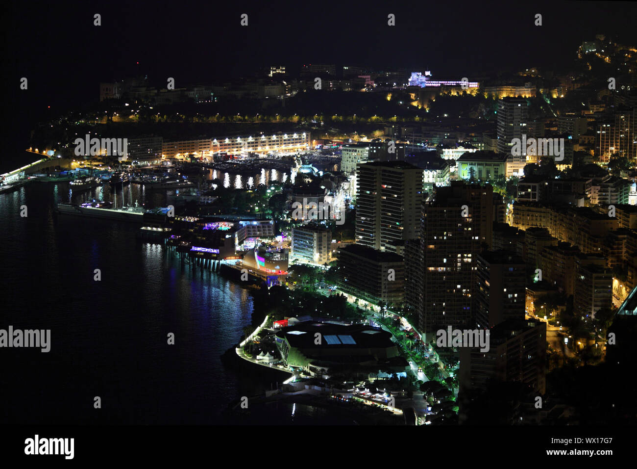 Monte Carlo night scene Stock Photo - Alamy