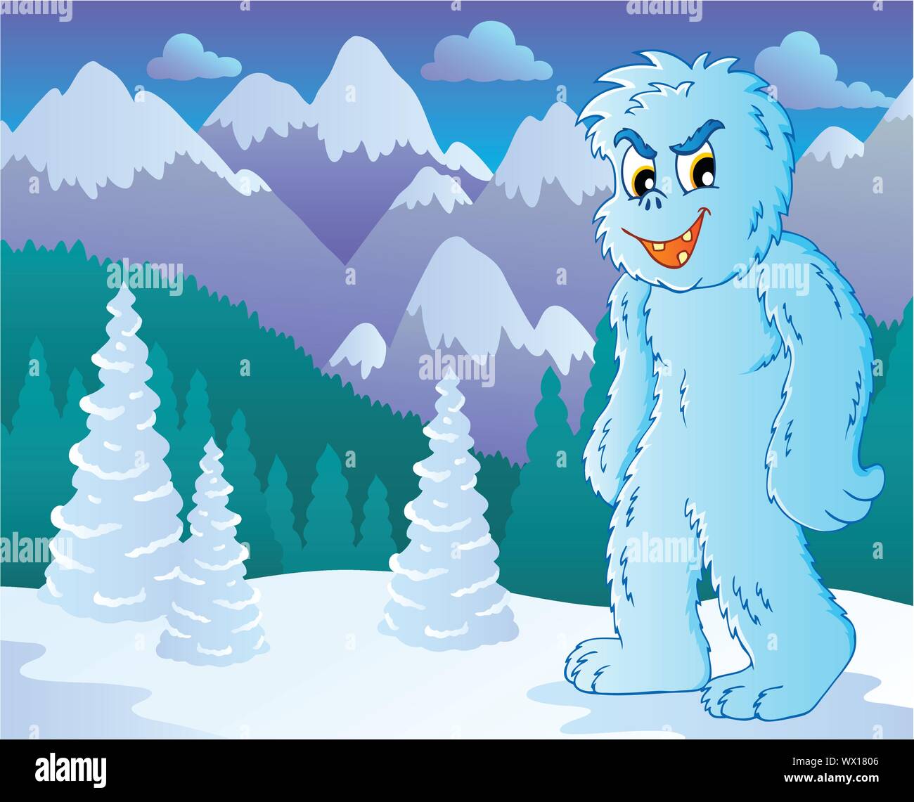 Yeti theme image 2 Stock Vector Image & Art - Alamy