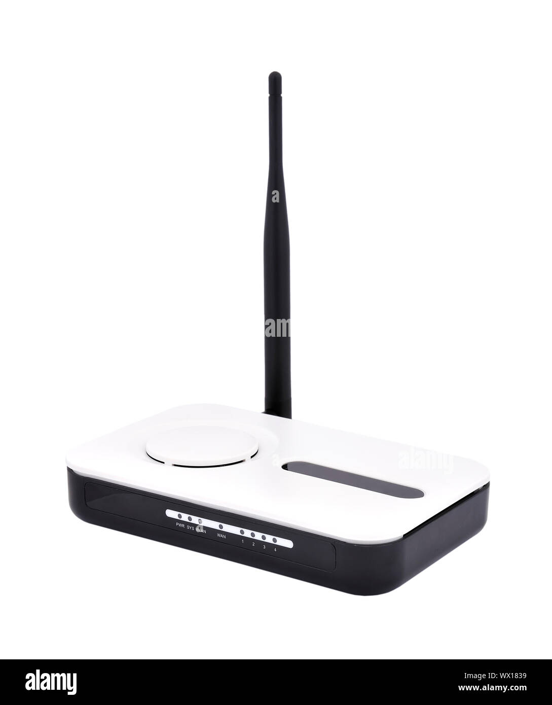 white router on a white background Stock Photo - Alamy