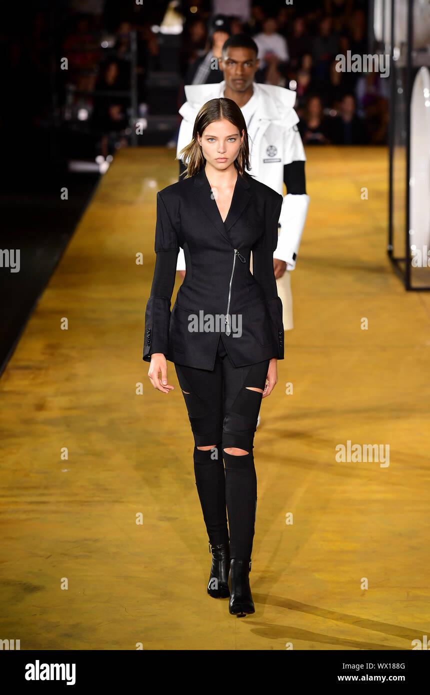 Models on the catwalk for the Burberry Spring/Summer 2020 show at ...