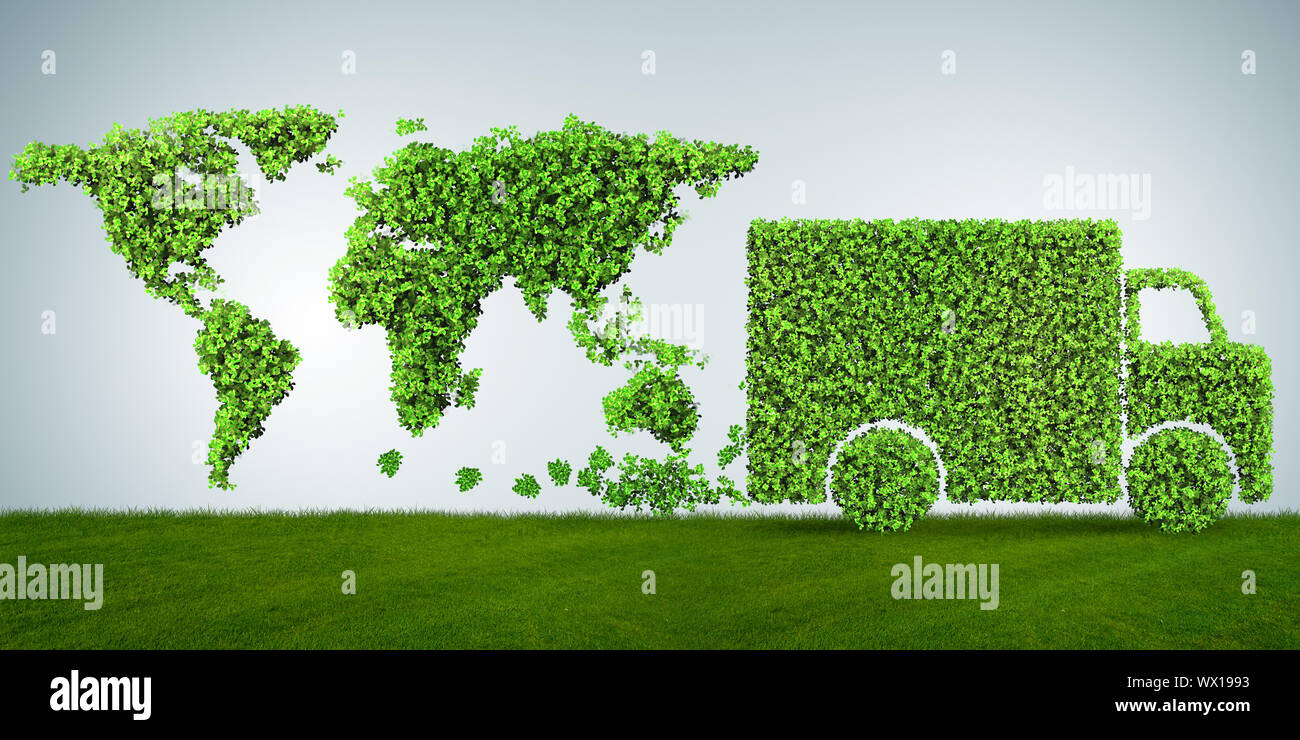 Concept of clean fuel and eco friendly cars - 3d rendering Stock Photo ...