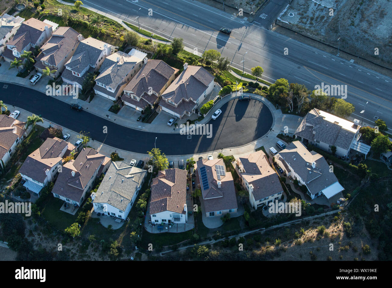 Cul de sac and neighborhood hi-res stock photography and images - Alamy