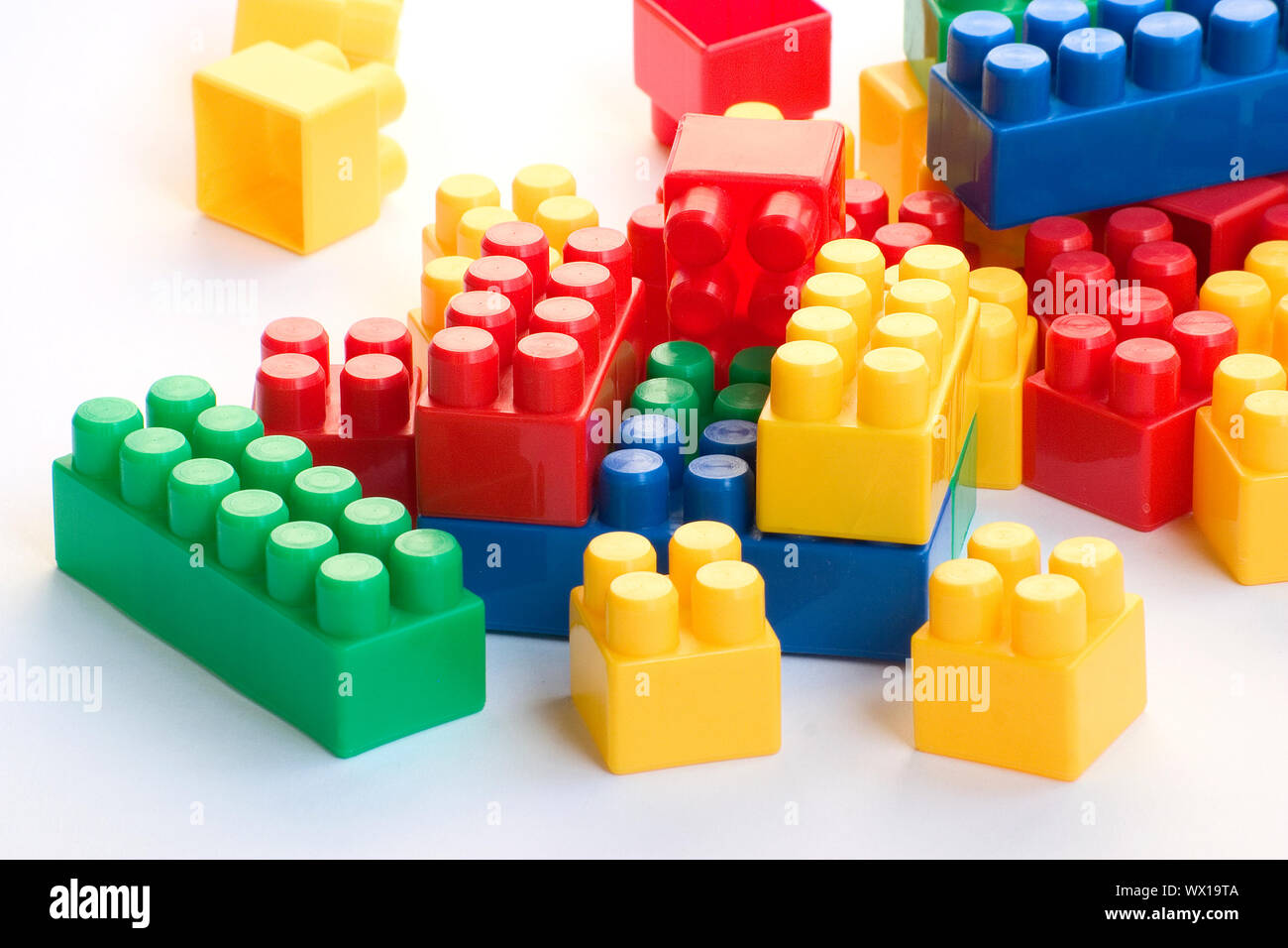 Children build blocks hi-res stock photography and images - Alamy