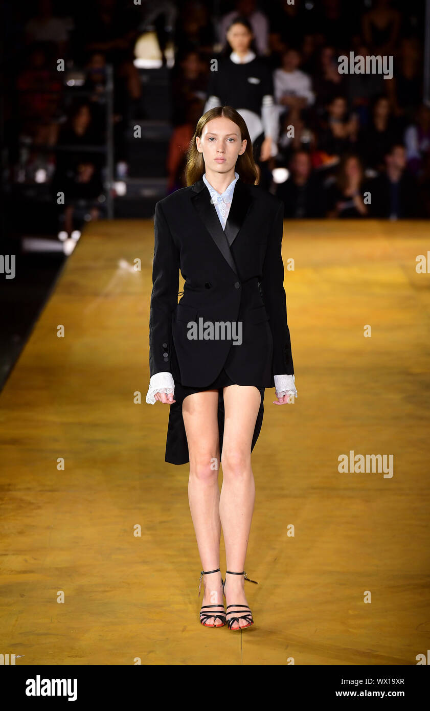 Models on the catwalk for the Burberry Spring/Summer 2020 show at ...
