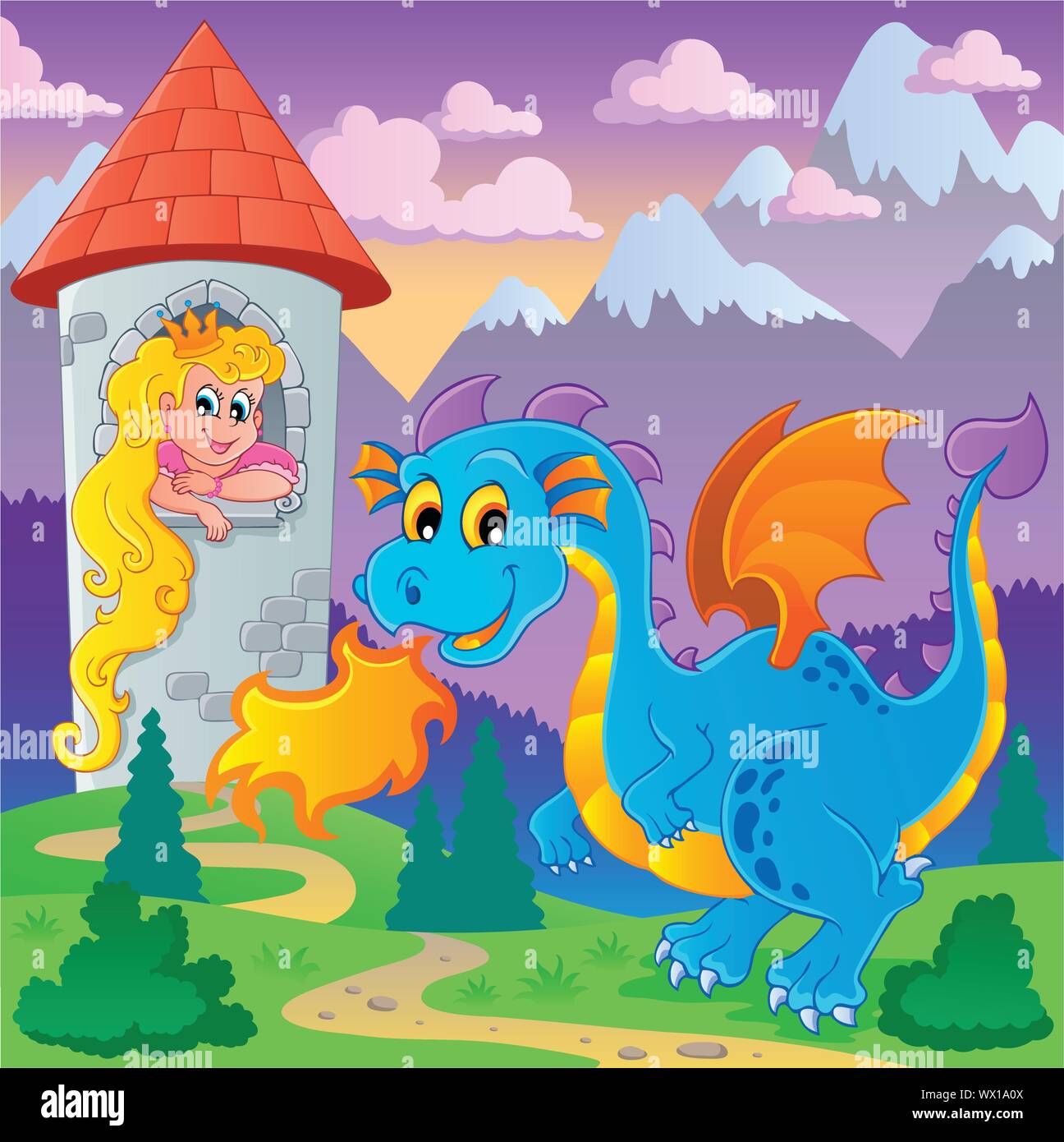 Dragon theme image 6 Stock Vector Image & Art - Alamy