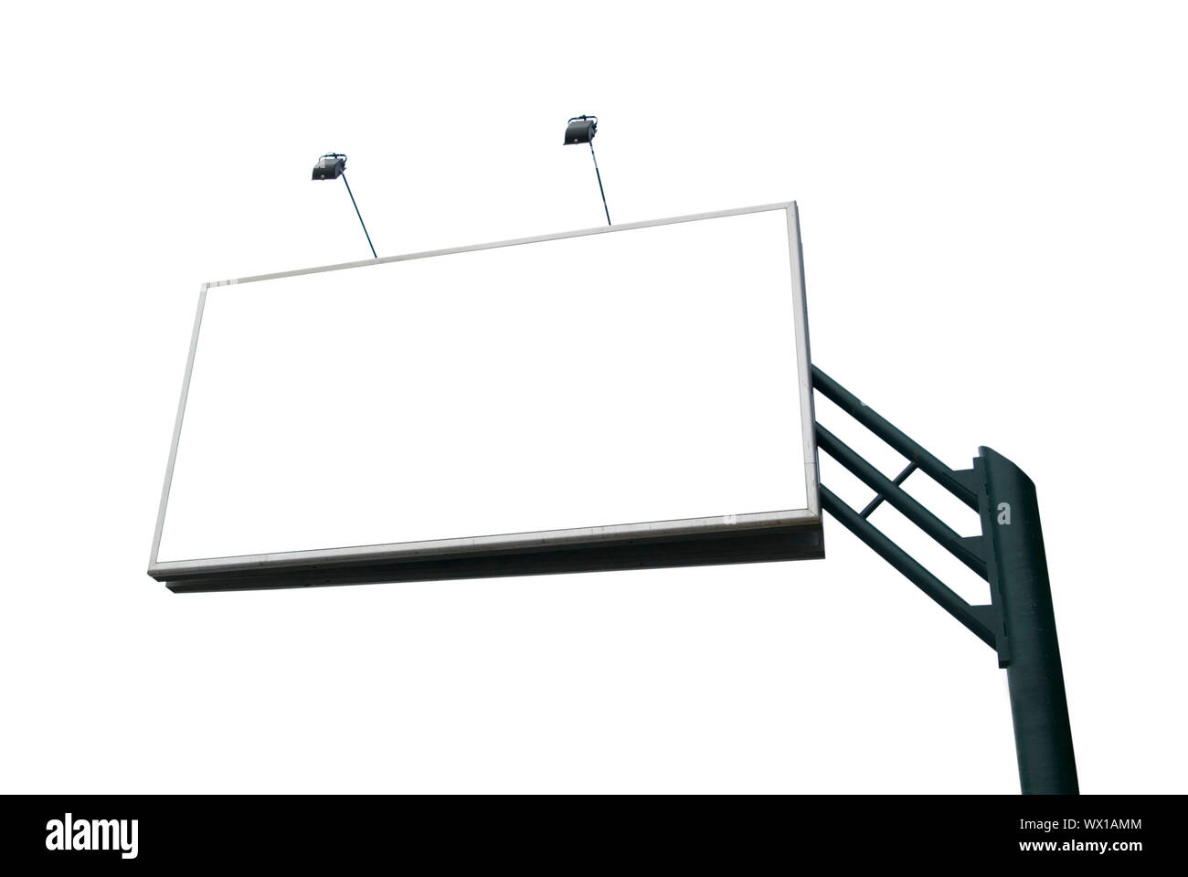 advertising billboard on white background Stock Photo - Alamy