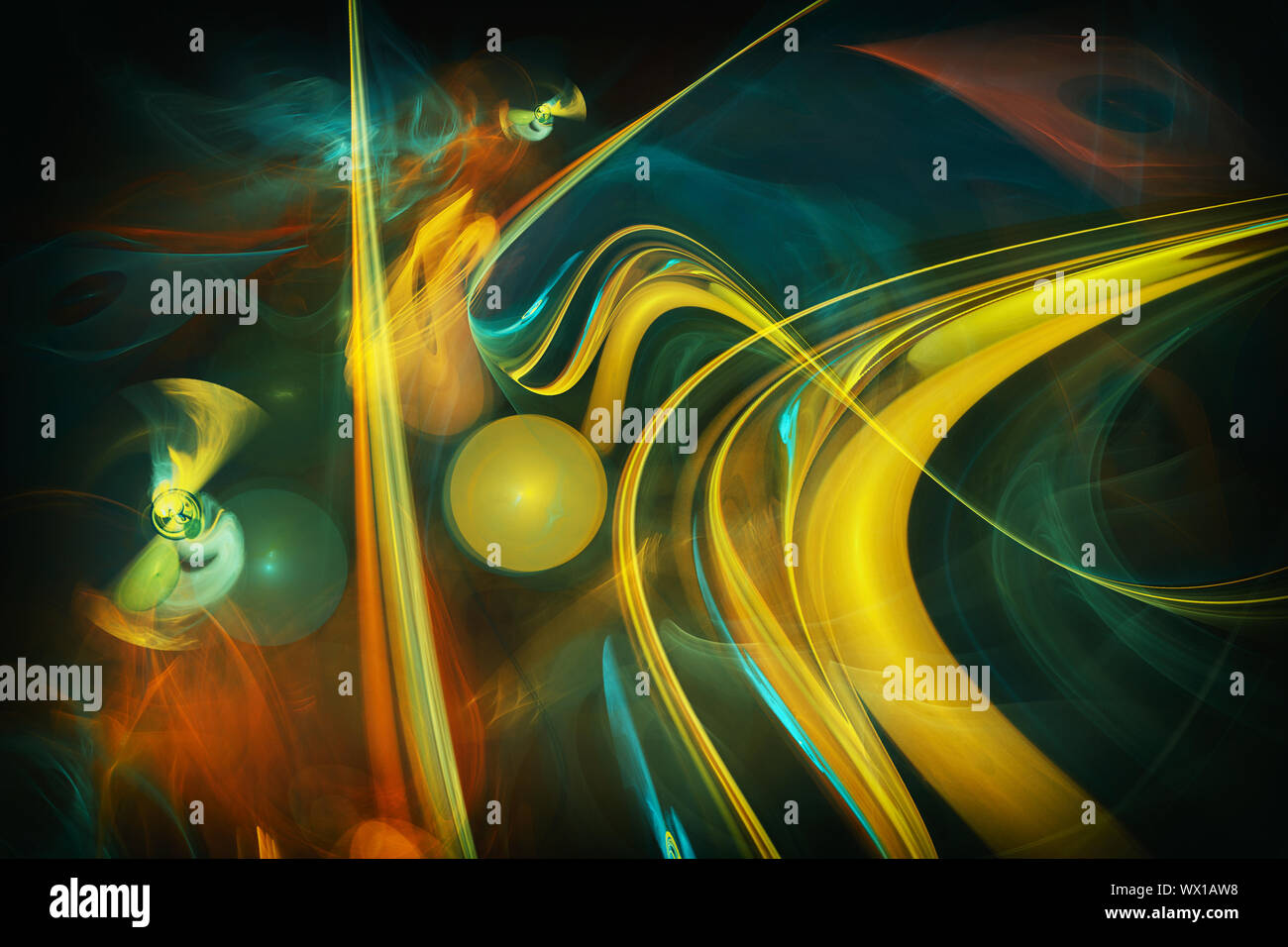 Fractal image: bizarre abstract drawing Stock Photo - Alamy