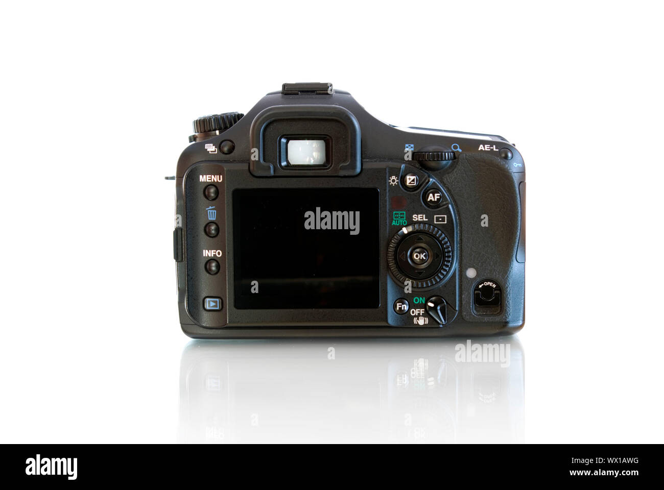 digital photo camera isolated on white Stock Photo - Alamy