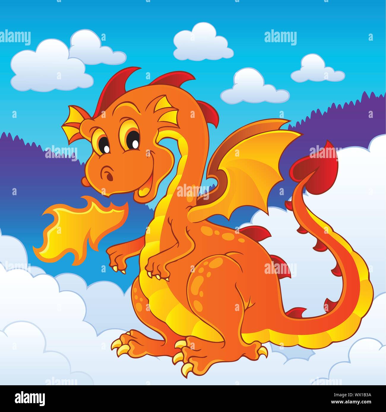 Dragon theme image 8 Stock Vector Image & Art - Alamy