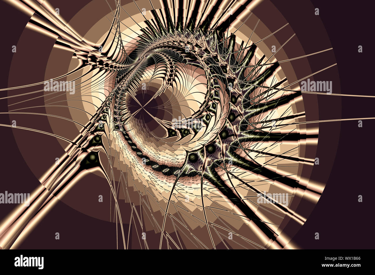 Fractal image: bizarre abstract drawing Stock Photo - Alamy