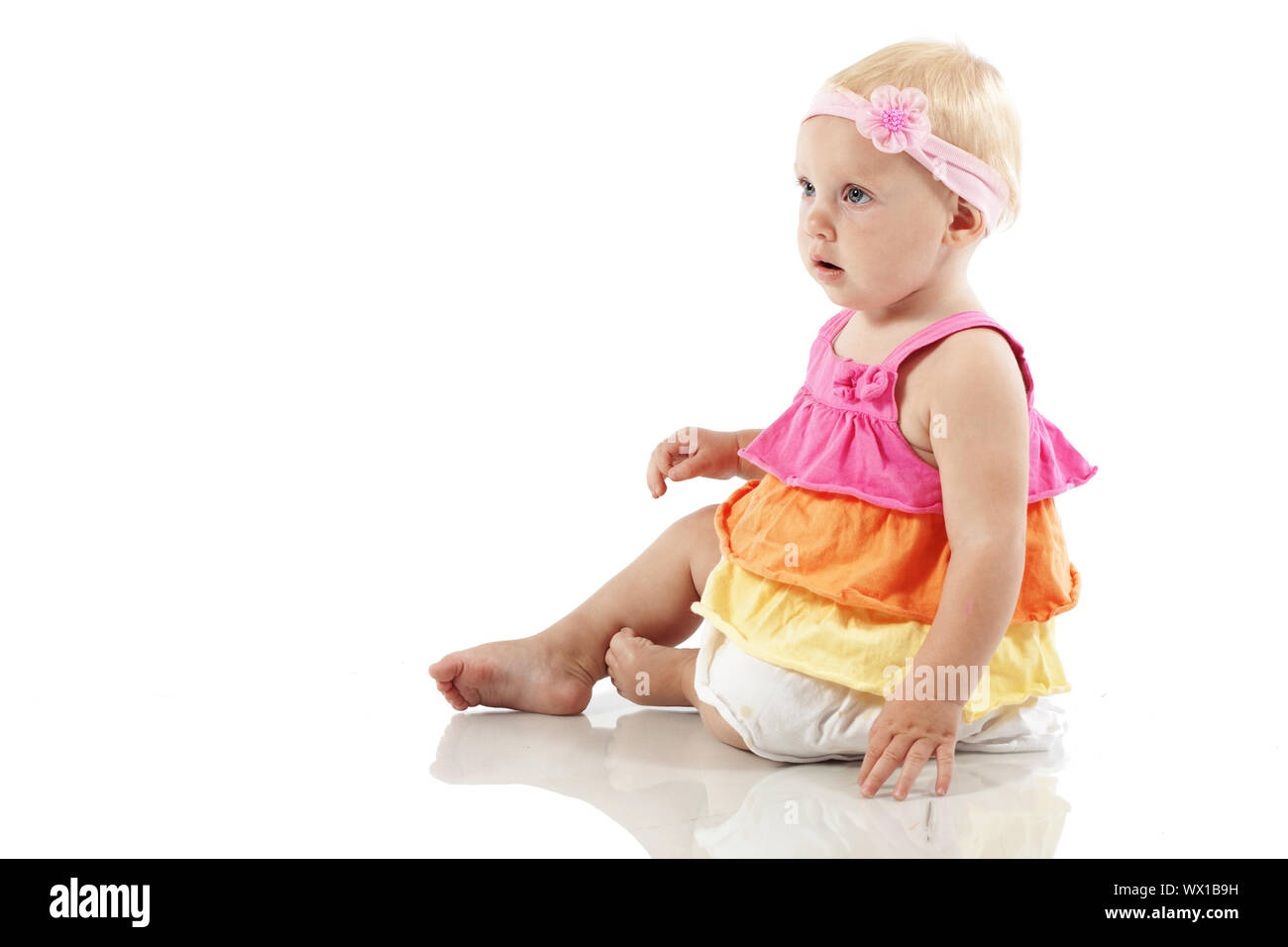 Cute toddler isolated on white background Stock Photo - Alamy