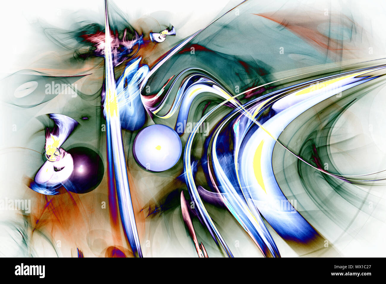 Fractal image: bizarre abstract drawing Stock Photo - Alamy