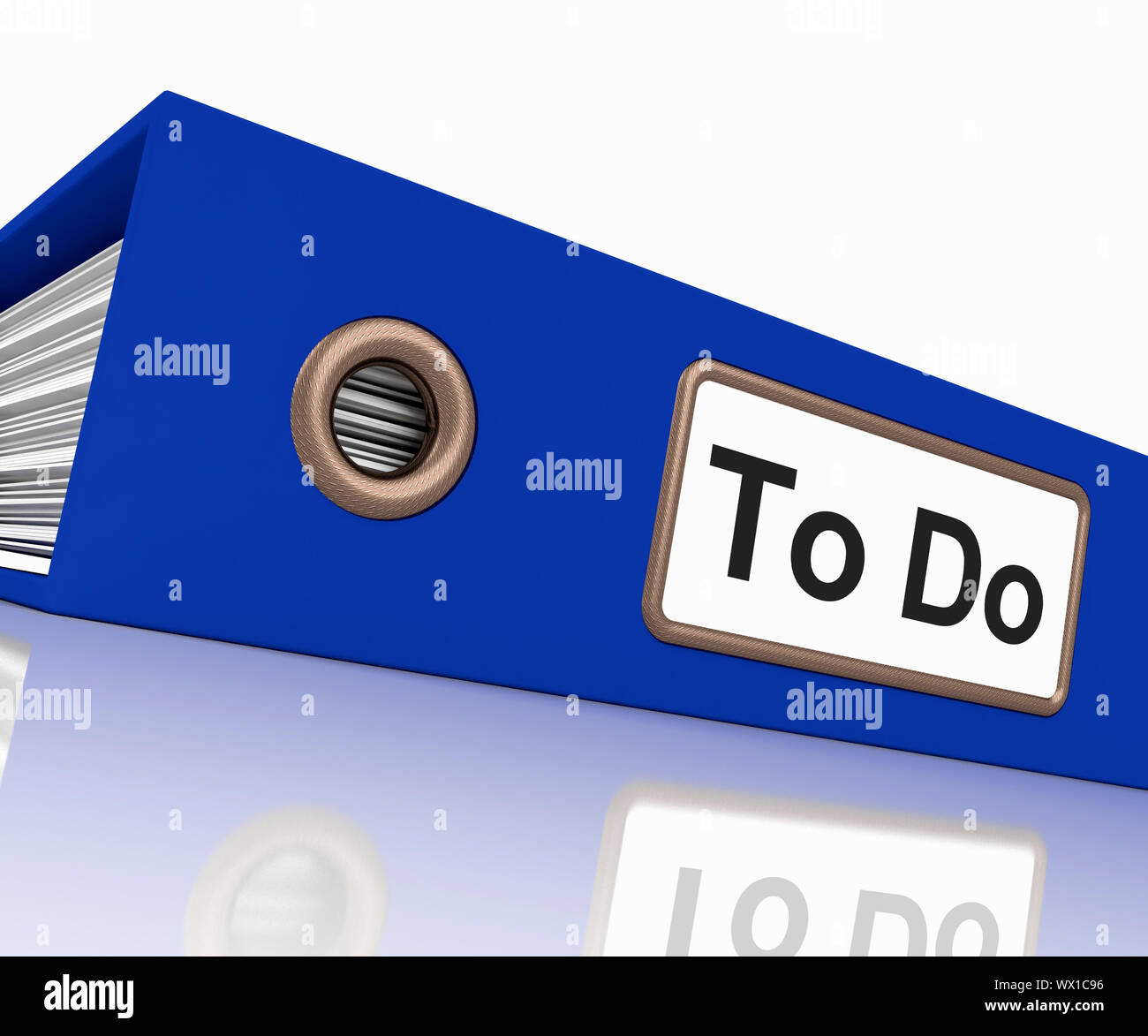 To Do File For Organizing Your Tasks Stock Photo - Alamy
