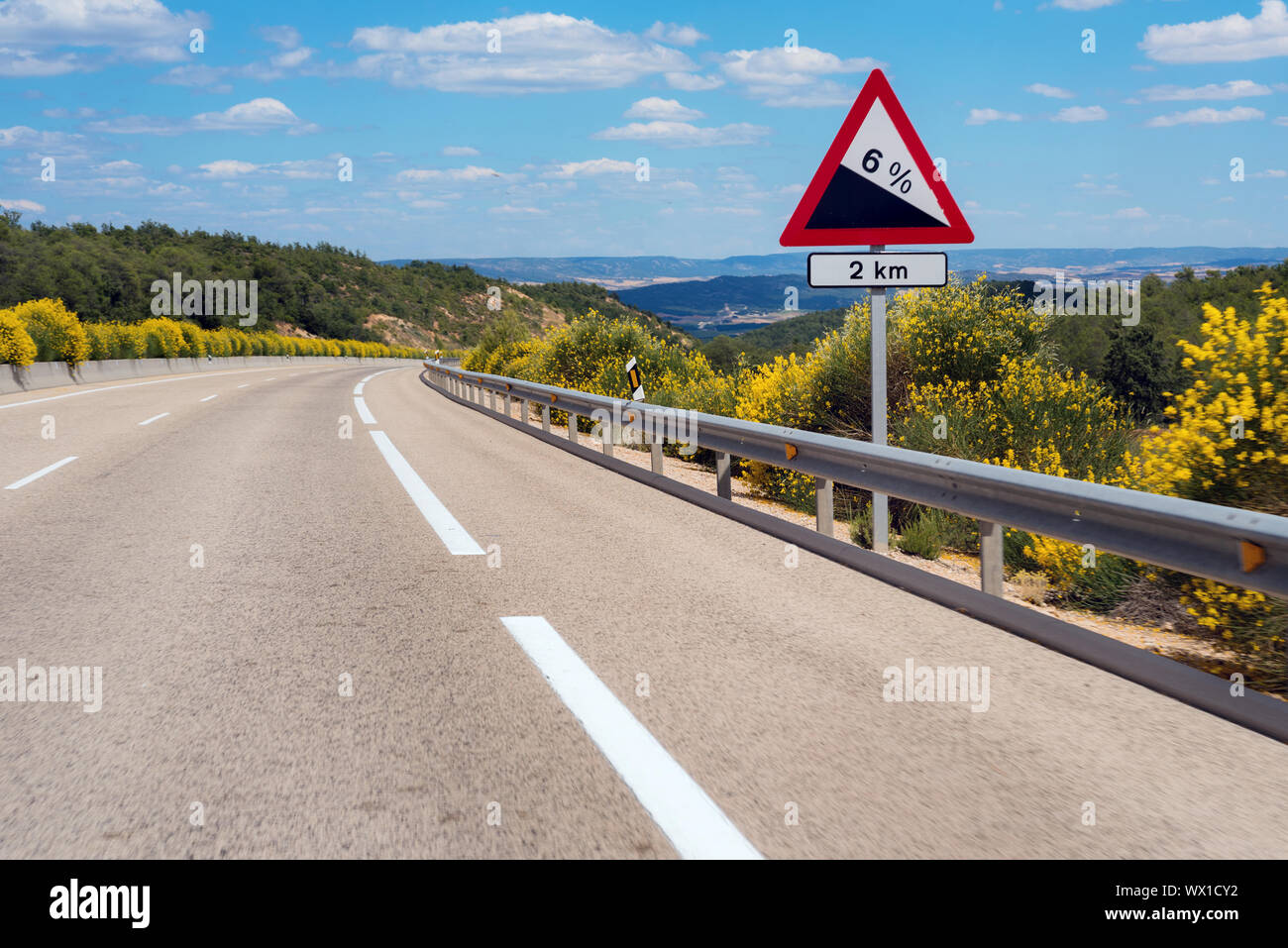 Steep Slope Caution Sign High Resolution Stock Photography and Images ...