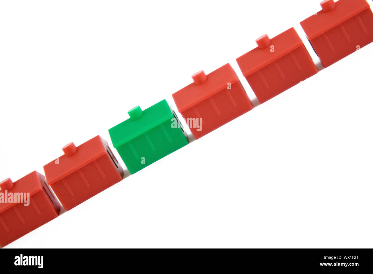 Row of model houses Stock Photo - Alamy