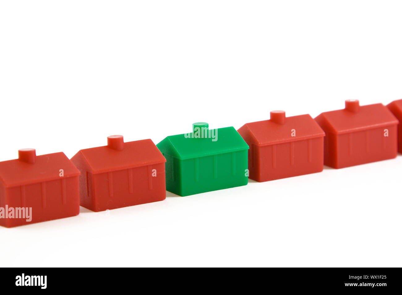 Row of model houses Stock Photo - Alamy