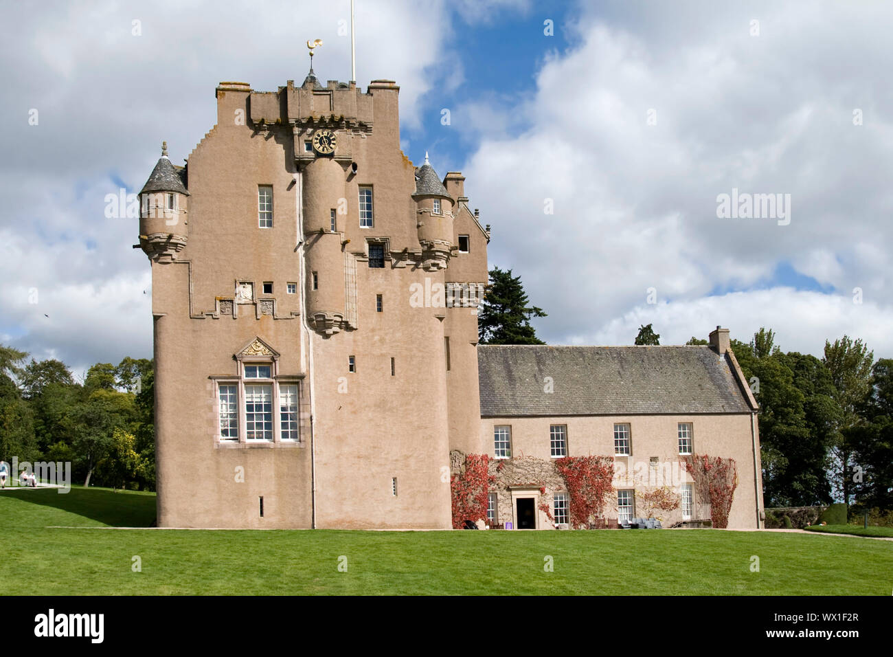 Medieval castle and grounds on a sunny day Stock Photo - Alamy