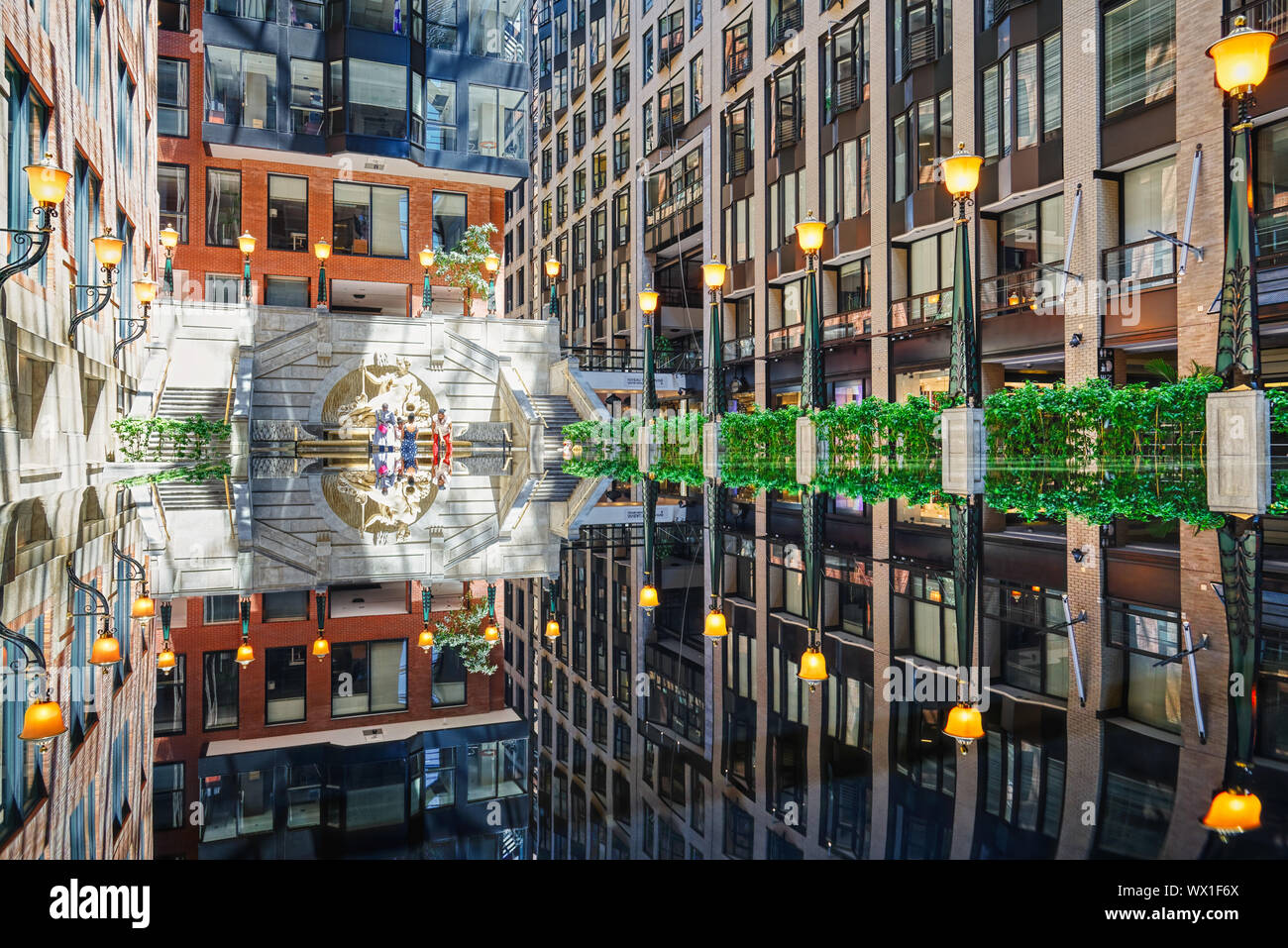 The inside of the World Trade Centre (Centre de Commerce Mondial) in ...