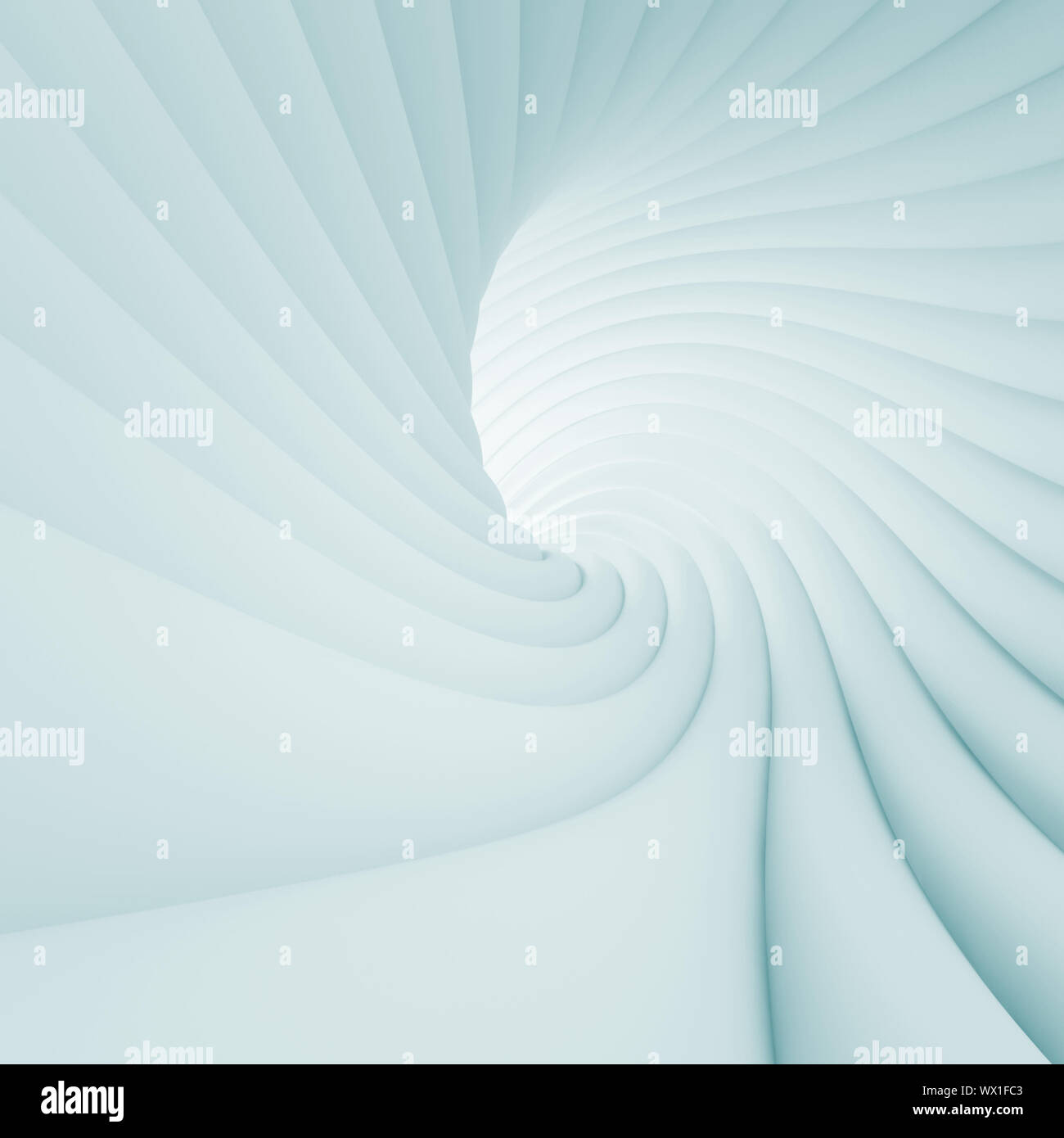 3d Illustration of Blue Abstract Tunnel Background Stock Photo - Alamy