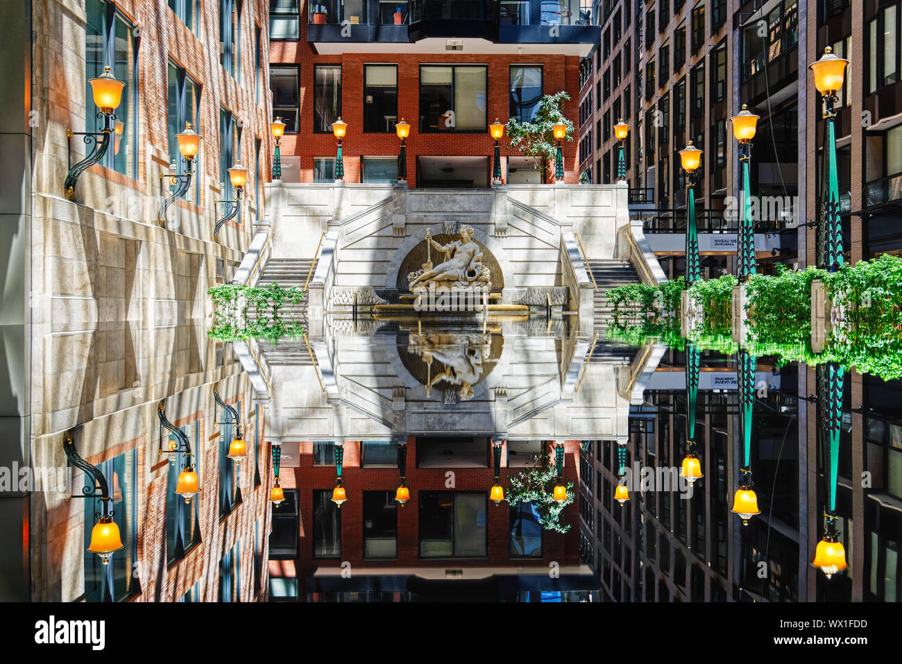 The inside of the World Trade Centre (Centre de Commerce Mondial) in ...