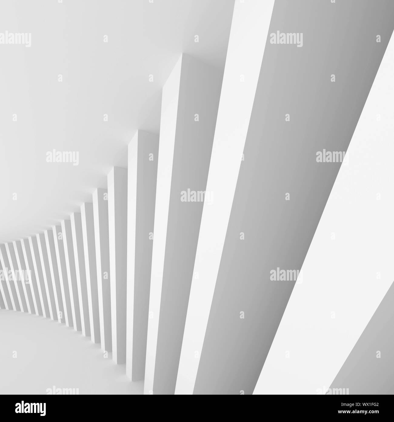 3d Illustration of White Abstract Architecture Wallpaper Stock Photo ...