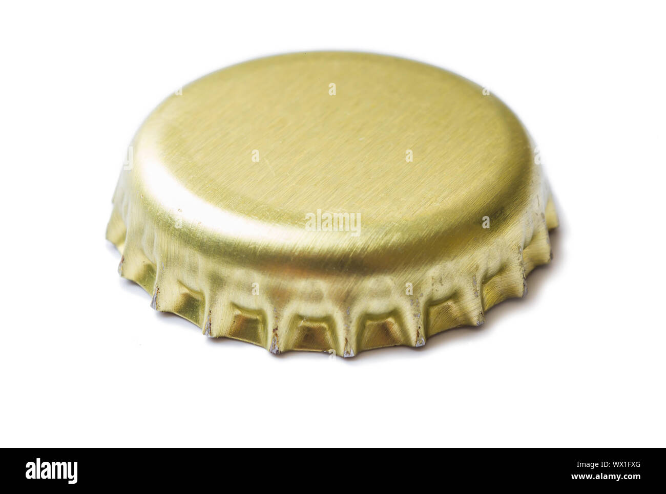 Two corks from beer and lemonade isolated on white background Stock ...