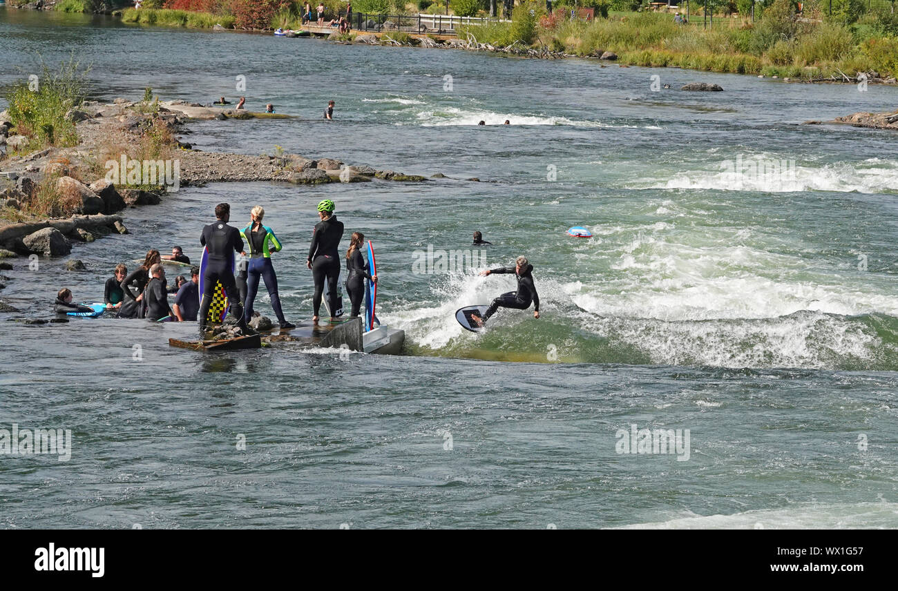 Girl floating on inner tube hi-res stock photography and images - Alamy