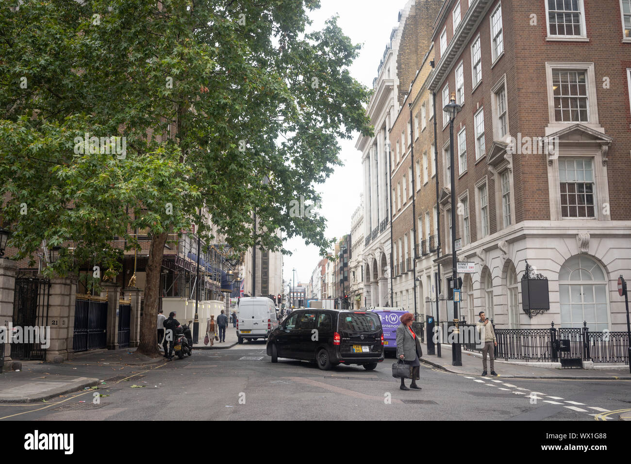 Arlington Street looking north In London, Sept 16, 2019. Photograph by ...
