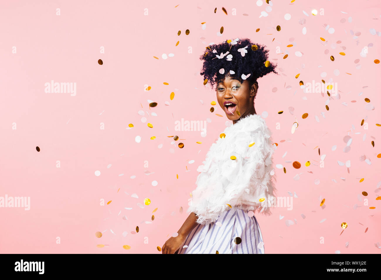 Confetti Falling Party Air High Resolution Stock Photography and Images ...