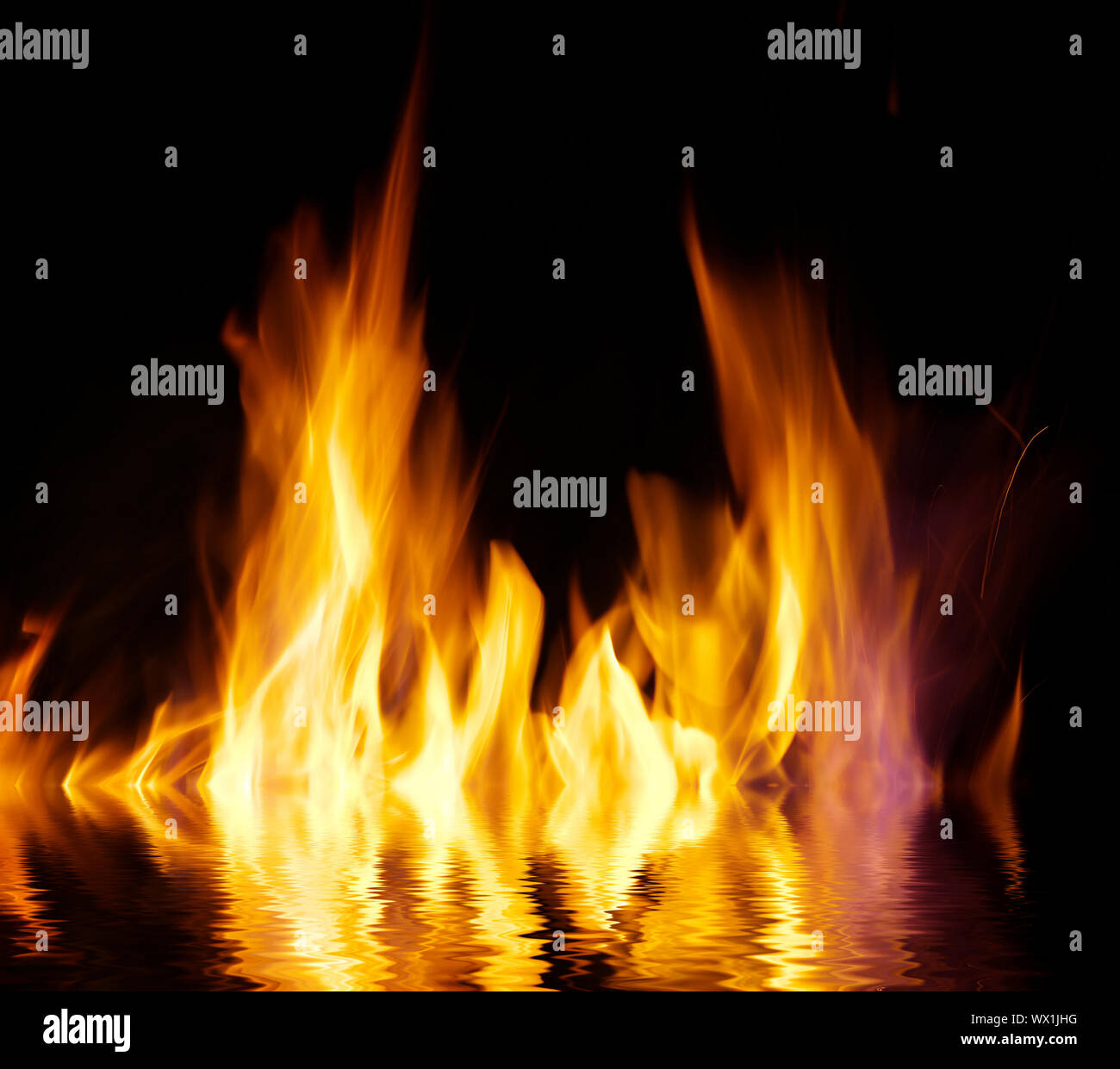 A nice fire in a fire place Stock Photo - Alamy