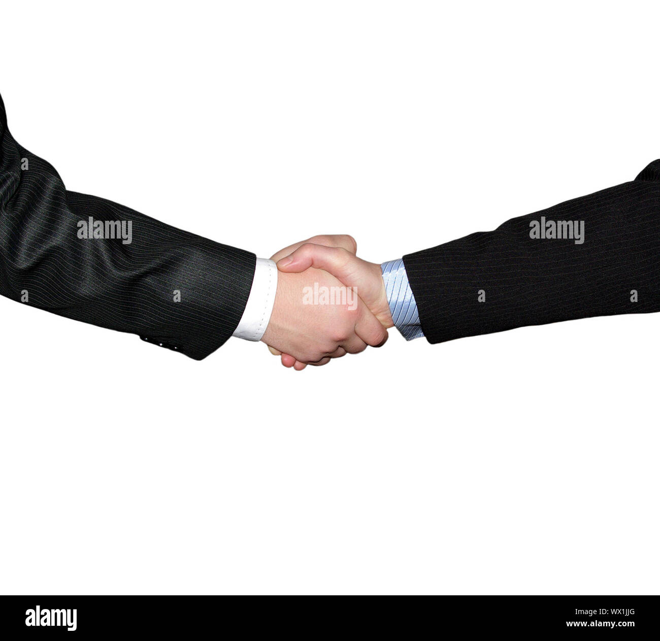 handshake on a white background Stock Photo - Alamy