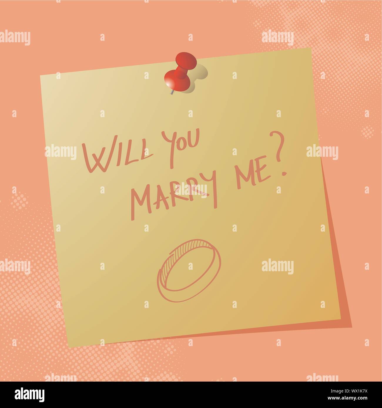 "Will you marry me" handwritten message Stock Vector Image & Art - Alamy