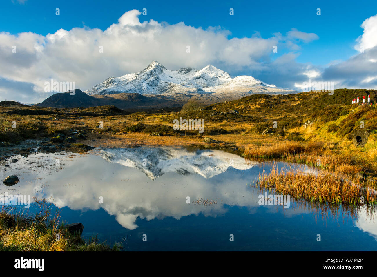 The Cuillin mountains from Sligachan, Isle of Skye, Scotland, UK Stock ...