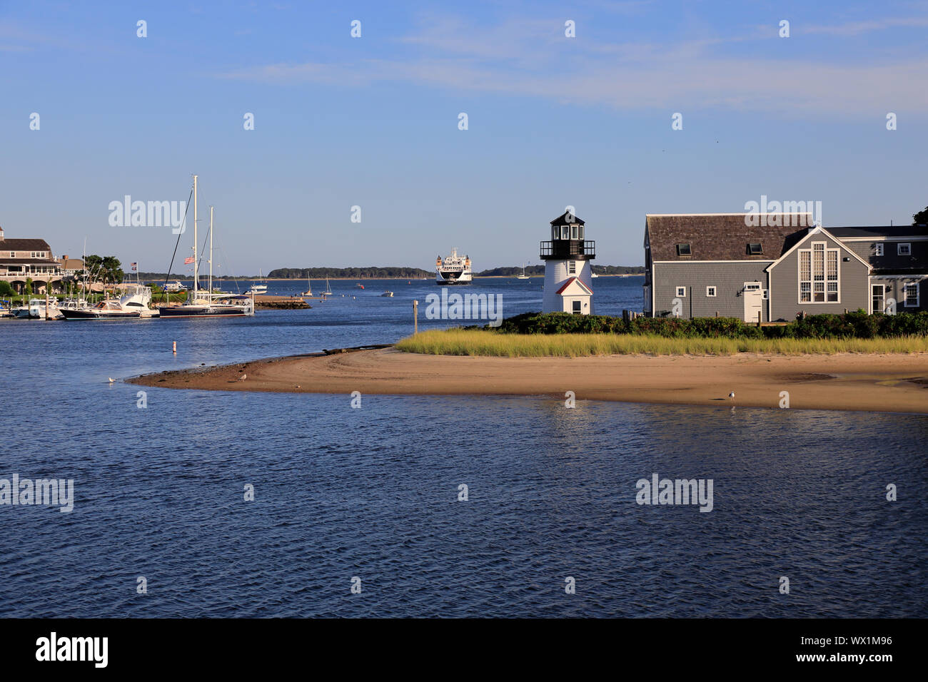 Hyannis Harbor Lighthouse aka Lewis Bay Lighthouse.Hyannis.Cape Cod ...