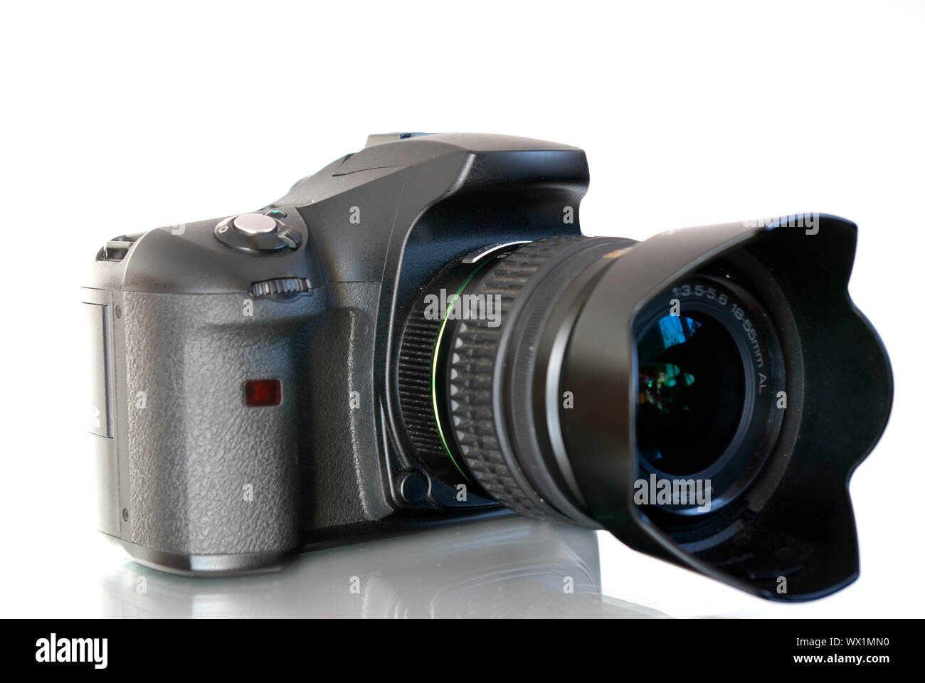 Digital photo camera on white background Stock Photo - Alamy