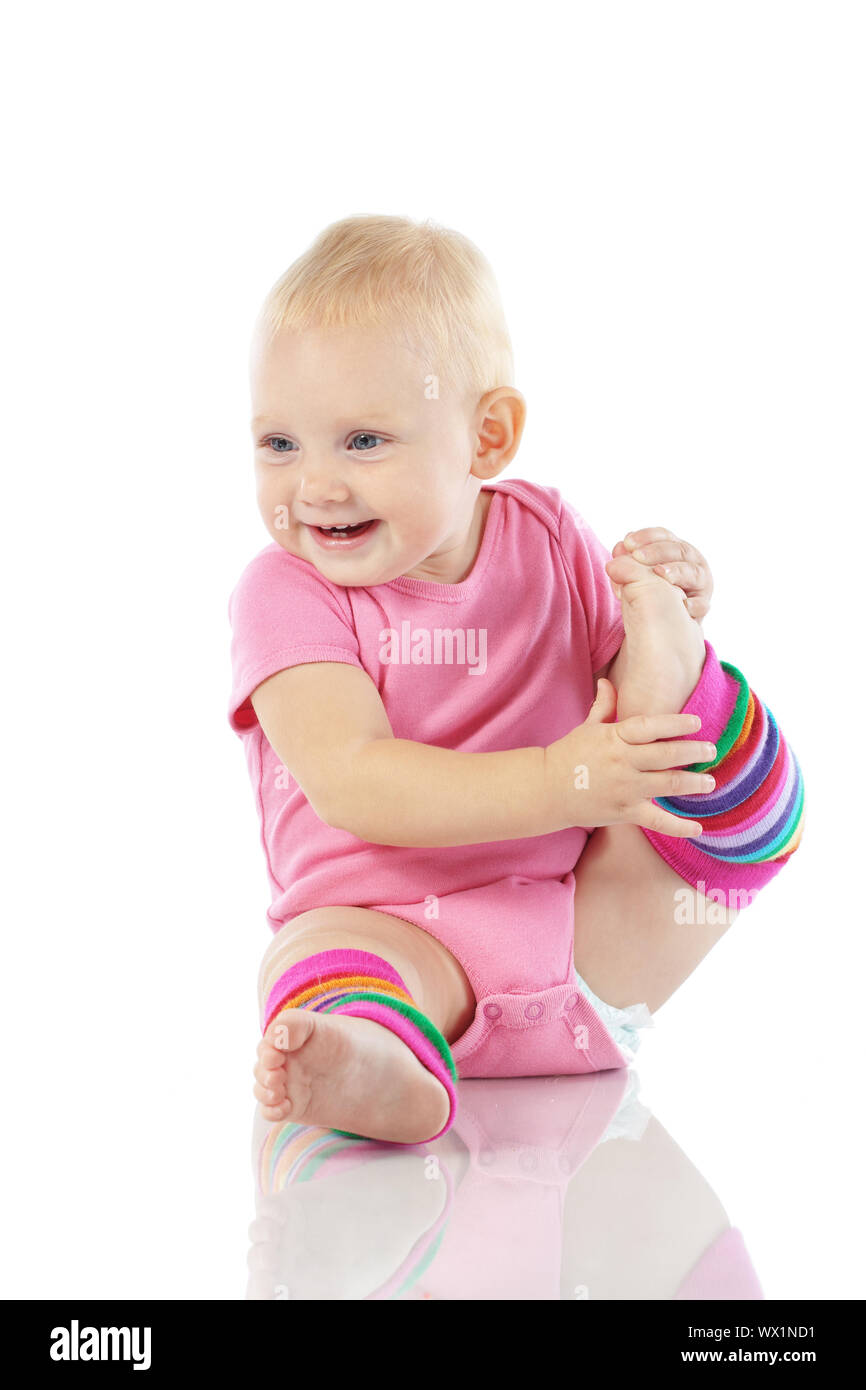 Cute toddler isolated on white background Stock Photo - Alamy