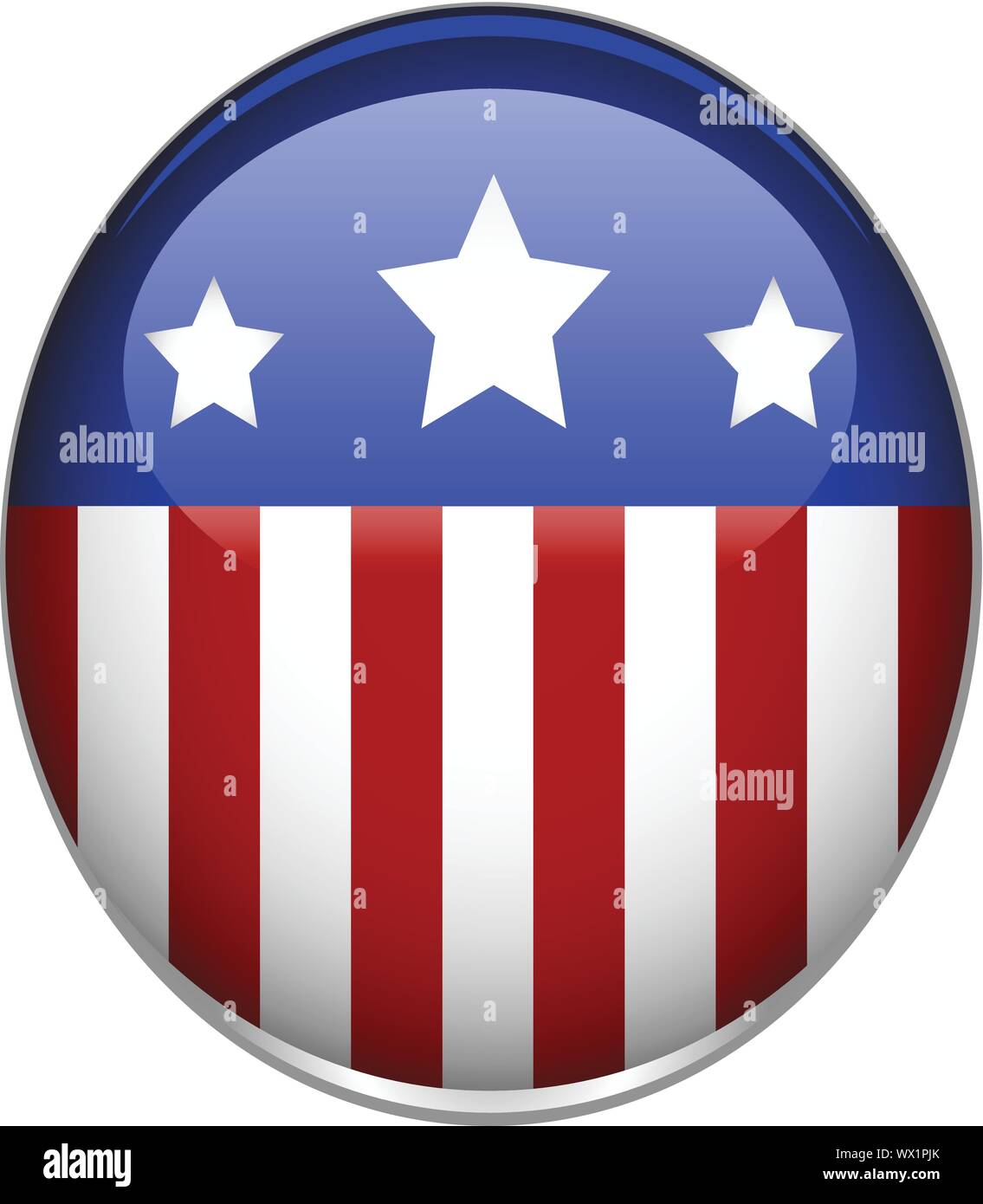 flag and election badge Stock Vector Image & Art - Alamy