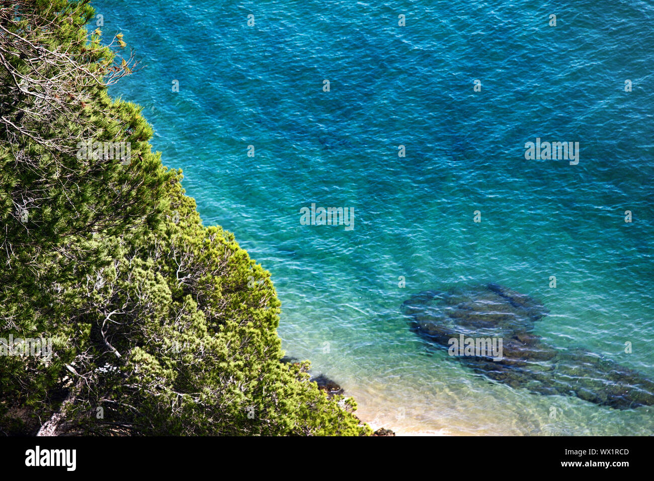 Mediterranean sea surface in September Stock Photo - Alamy