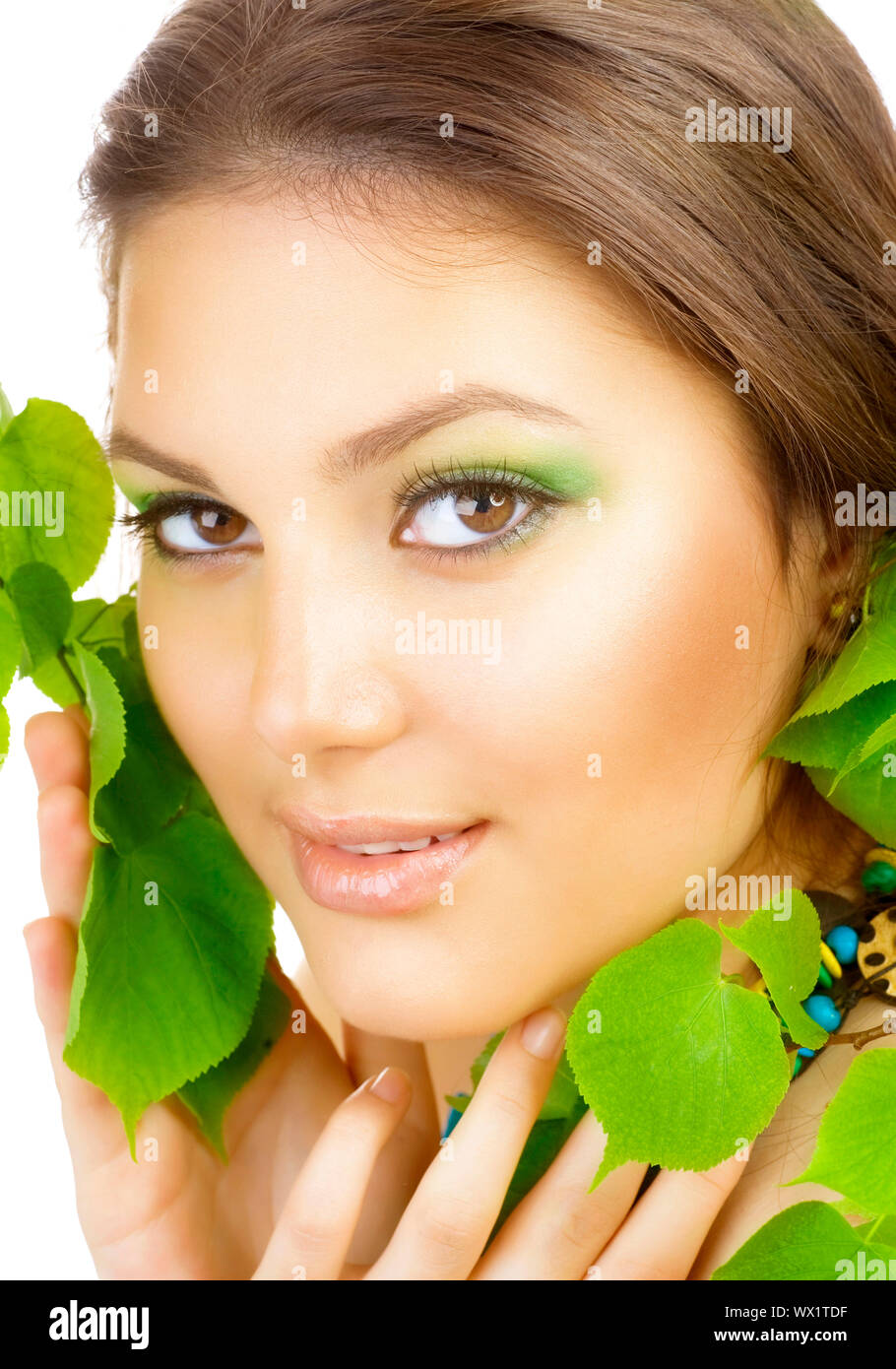 Spring Beauty Outdoor. Perfect Skin Stock Photo - Alamy