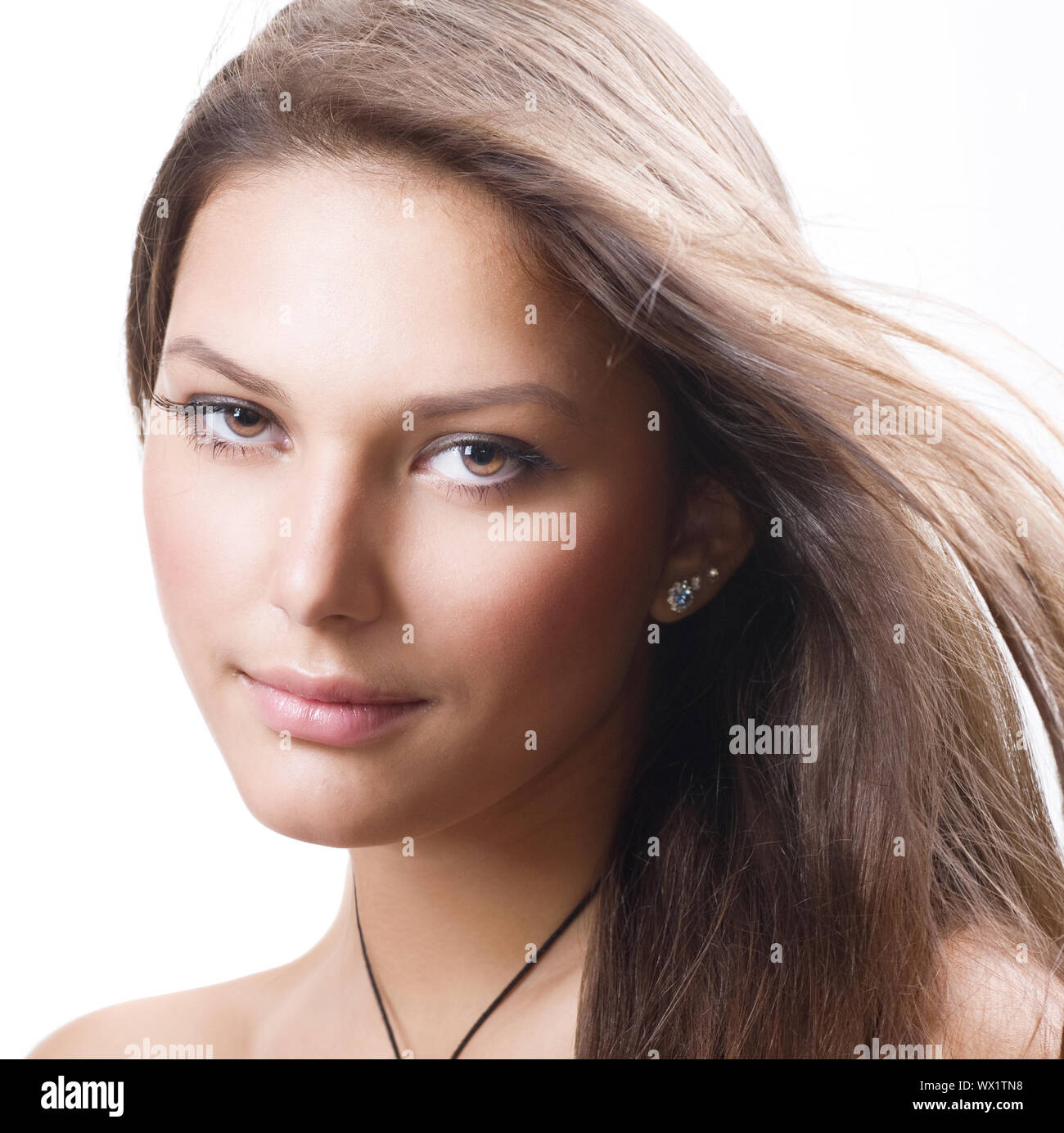 Beautiful Healthy Girl's face Stock Photo - Alamy
