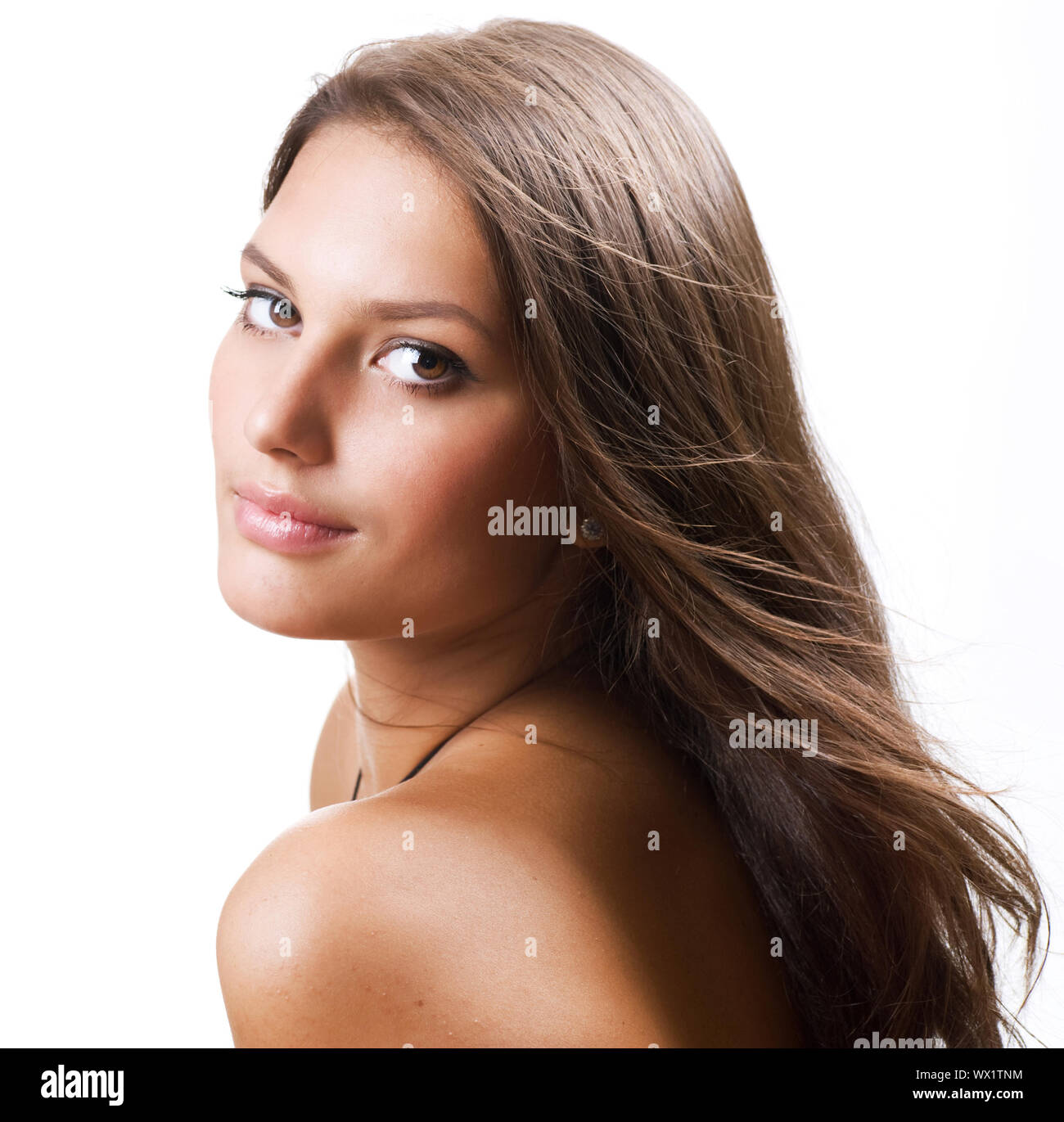 Beautiful Healthy Girl portrait Stock Photo - Alamy