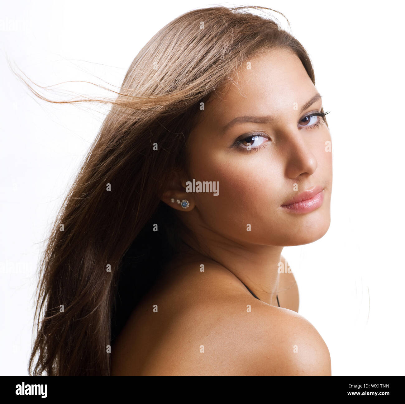 Beautiful Healthy Girl portrait Stock Photo - Alamy