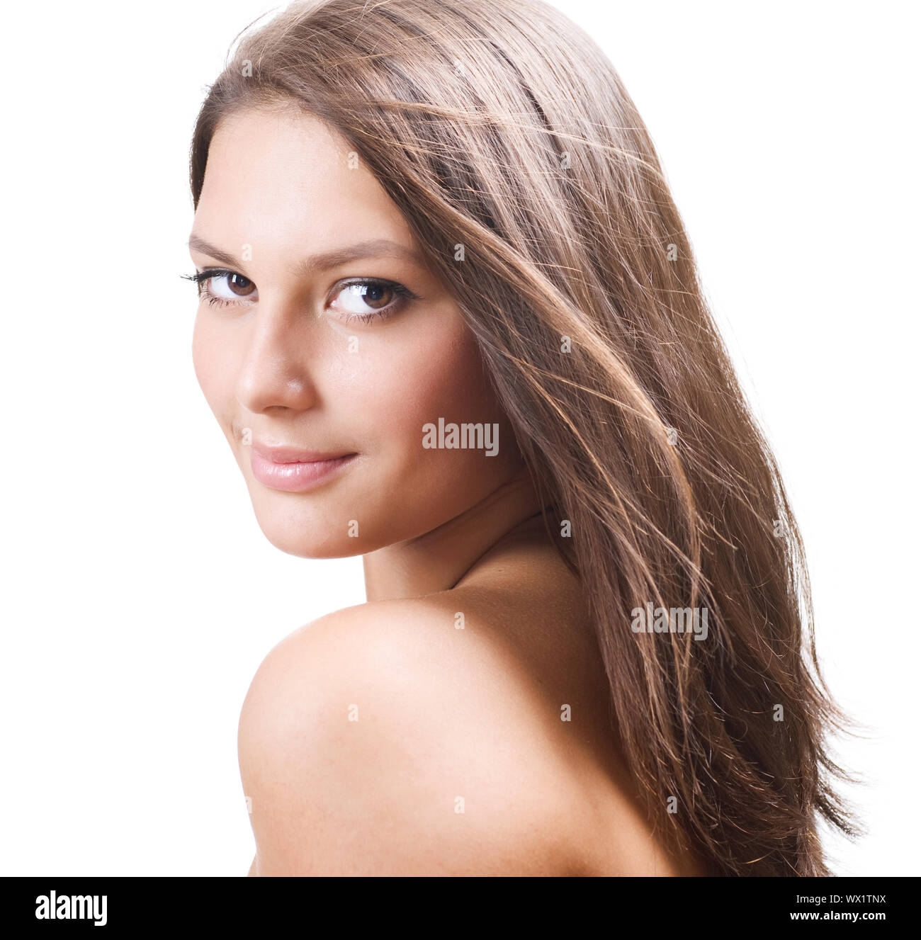 Beautiful Healthy Girl portrait Stock Photo - Alamy