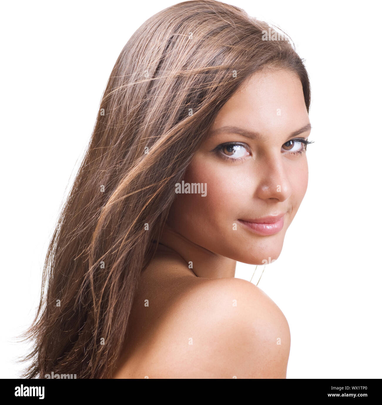 Beautiful Healthy Girl's face Stock Photo - Alamy