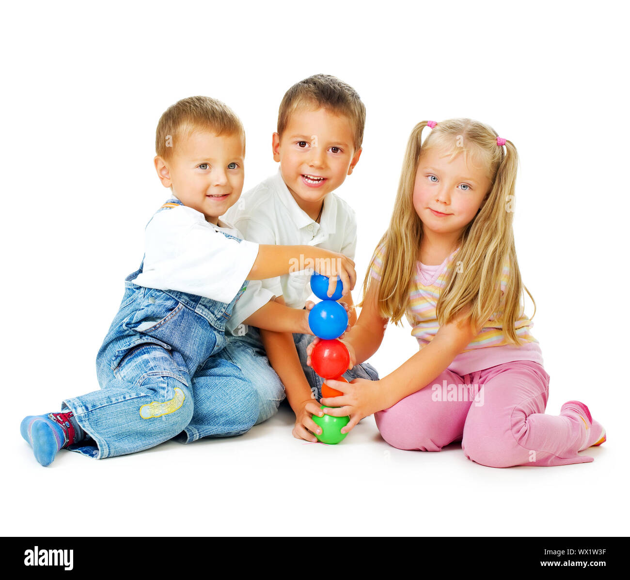 Kindergarten school kids playing Cut Out Stock Images & Pictures - Alamy